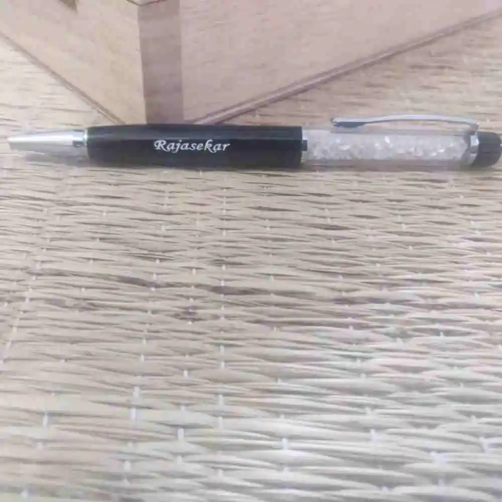 Personalized Black Shimmer Pen With Name | CustomWish