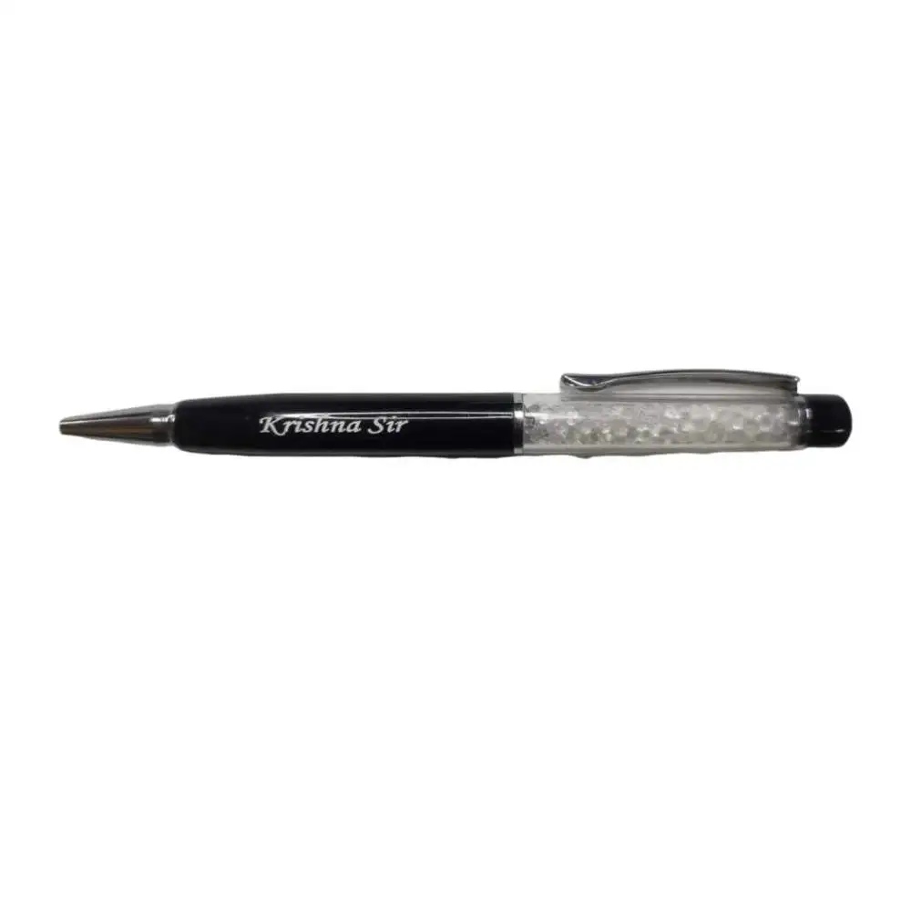 Personalized Black Shimmer Pen With Name | CustomWish