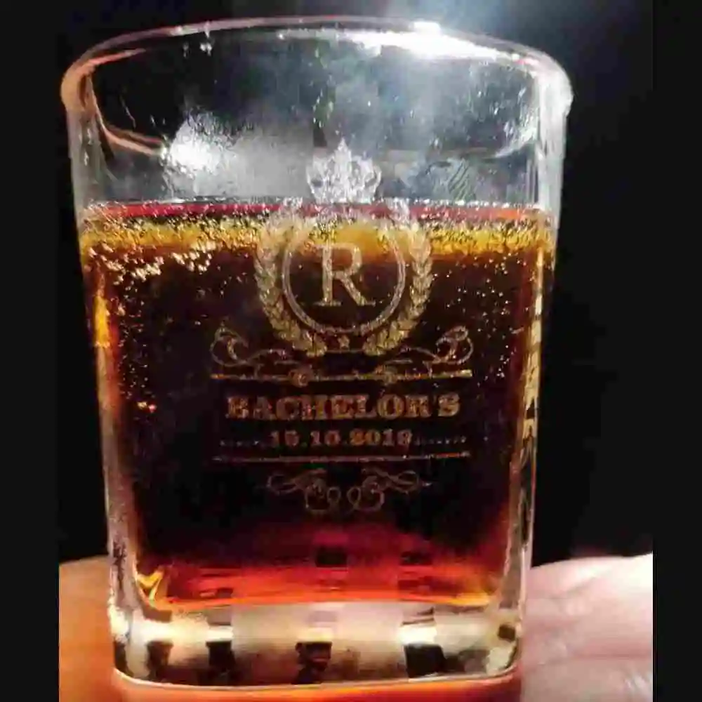 Custom Engraved Whiskey Glass | Perfect Gift for Weddings & Anniversaries