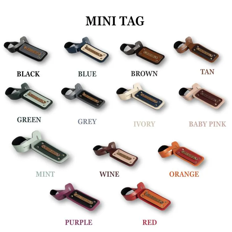 Buy Personalized Mini Bag Tag Custom Name Tag for Travel Bag